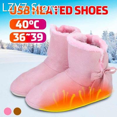 Winter Warm Snow Boots Washable Soft Plush Electric Heated S