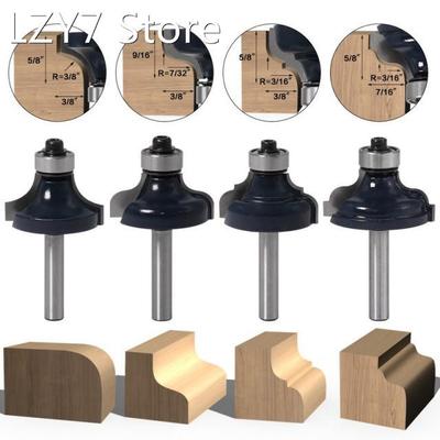 4PC 1/4 6.35mm Milling Cutter Router Bit Wood Cutter Carbid