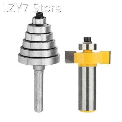 1/2 Inch Shank Rabbeting Router Bit With 6 Bearings Set For
