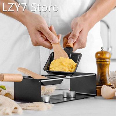 Portable Non-Stick Metal Cheese Raclette Oven Grill Plate Ro