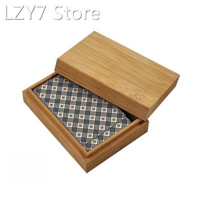 Bamboo Box Desktop Organizer Wooden Makeup Storage Box Sewin