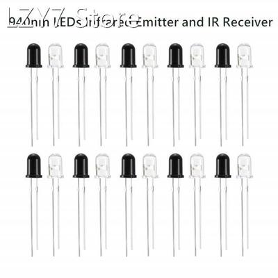10pairs 3mm 5mm 940nm LEDs Infrared Emitter and IR Receiver