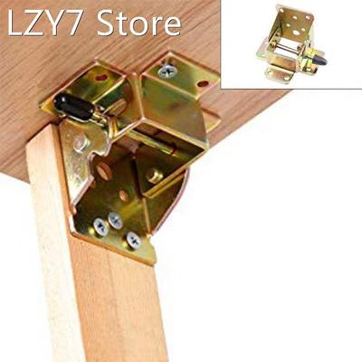 4X Iron Locking Folding Table Chair Leg Brackets Hinge Self