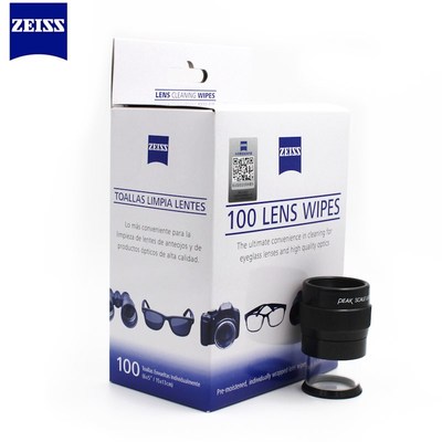 Zeiss Pre-moistened Lens Wipes Cleaning for Eyeglass Lenses