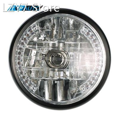 Motorcycle LED Headlight 35W withTurn Signal Indicators Blue