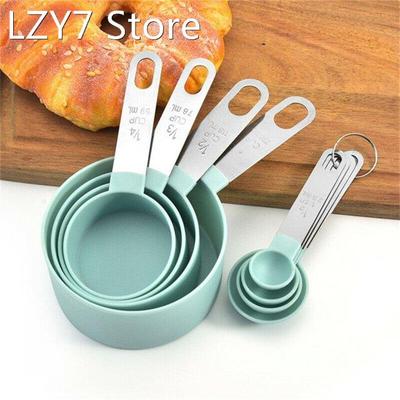 8pcs Spoons/Cup Measuring Spoon Tools Stainless Steel PP Bak
