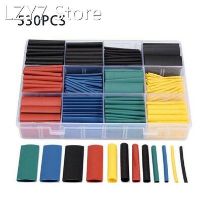 530Pcs Heat Shrinkable Tube Nsulation Shrinkable Tube Assort