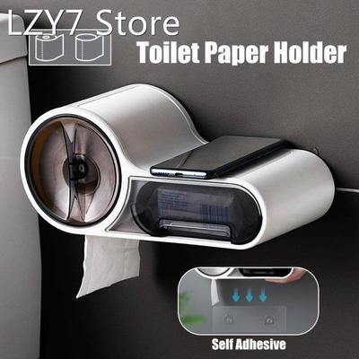 Bathroom Toilet Paper Holder Paper Tissue Box Plastic Toilet