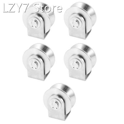5pcs 2 Inch V Type Pulley Roller 304 Stainless Steel Sliding