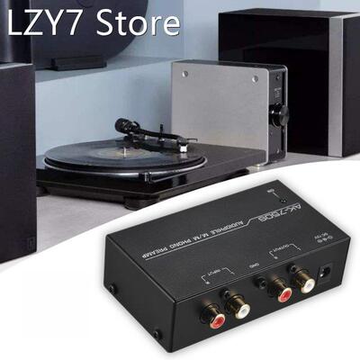 Phono Preamp Stereo Low Noise Turntable Portable With Level