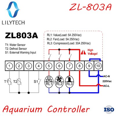 ZL-803A, Aquarium Fish Pool Tank Seafood machine temperature