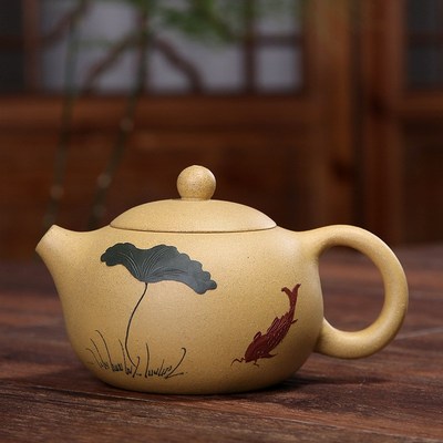 Yixing tea pot purple clay xi shi teapots ore beauty chinese