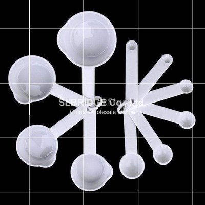 10 white measuring spoon set measures cup tablespoon