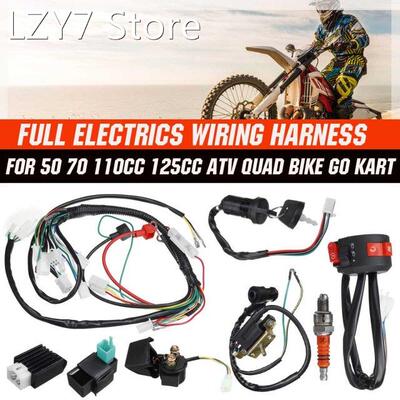 Dirt Pit Bike Scooter ATV Quad CDI Wire Harness Kit For 50cc