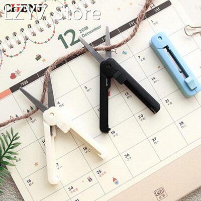 Portable Telescopic Scissors Pure Color Simplicity paper-cut