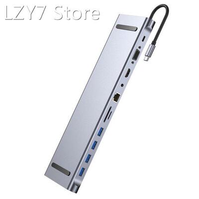 Multi-function 11 In 1 Docking Station Type C Adapter USB C