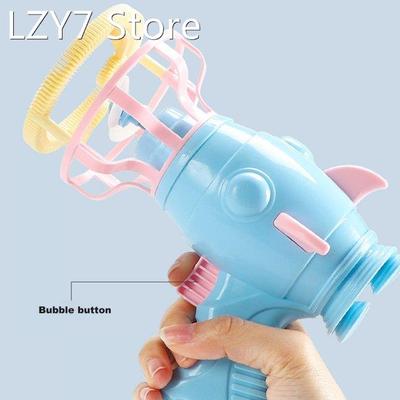 Automatic Bubble Blower Bubble Shooter Toy Fan Bubble Machin