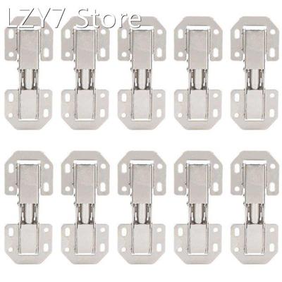 10PCS Cabinet Hinges No-Drilling Hole Bridge Shaped Cupboard