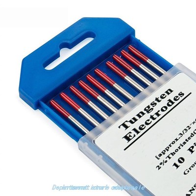 10 x IndusTRIal REd TIp 2% ThoRIaTEd WEldIng TungsTEn ElEcTR