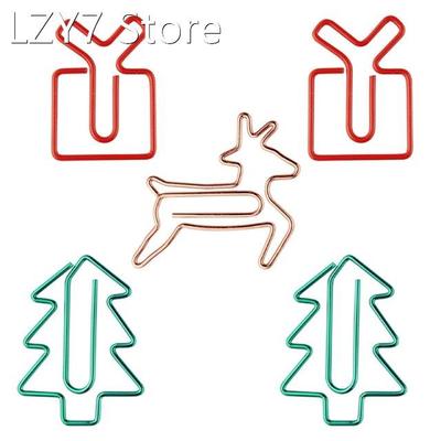 5 Pcs Multi-shaped Paper Clips Cute Cartoon Deer Bookmark Cl