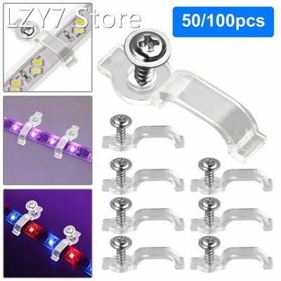 50/100 Mounting Brackets Clip One-Side Fixing Clips For 3528