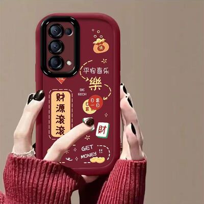oppo reno4pro手机壳文字pdnm00软硅胶opreno4se保护套5g全包边防摔peam00个性创意opopreno4磨砂pdpmoo女款