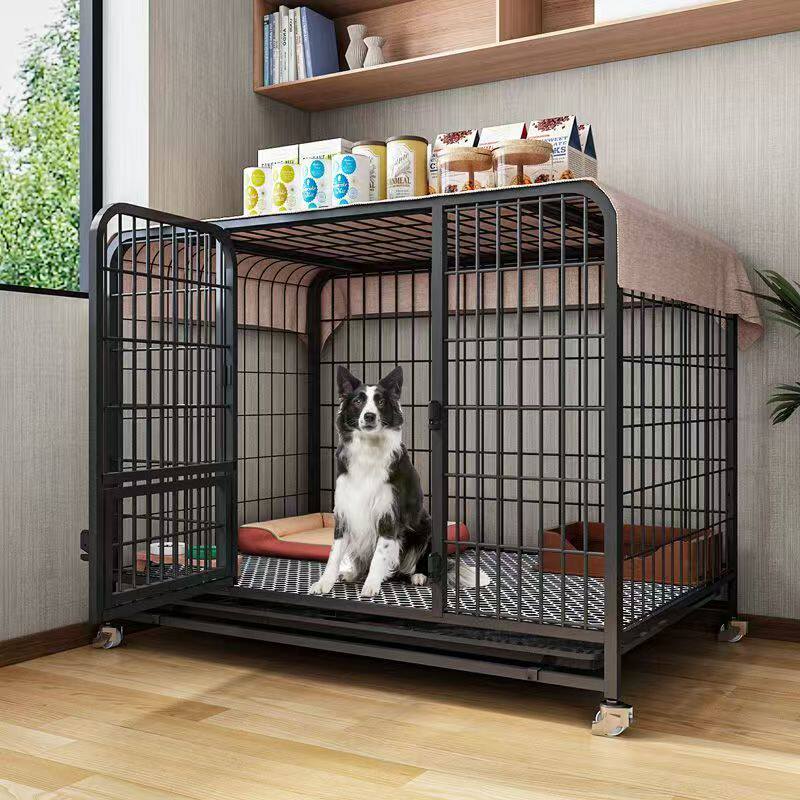 狗笼子宠物中型大型犬家用室内分离带厕所边境牧羊犬金毛比熊小型