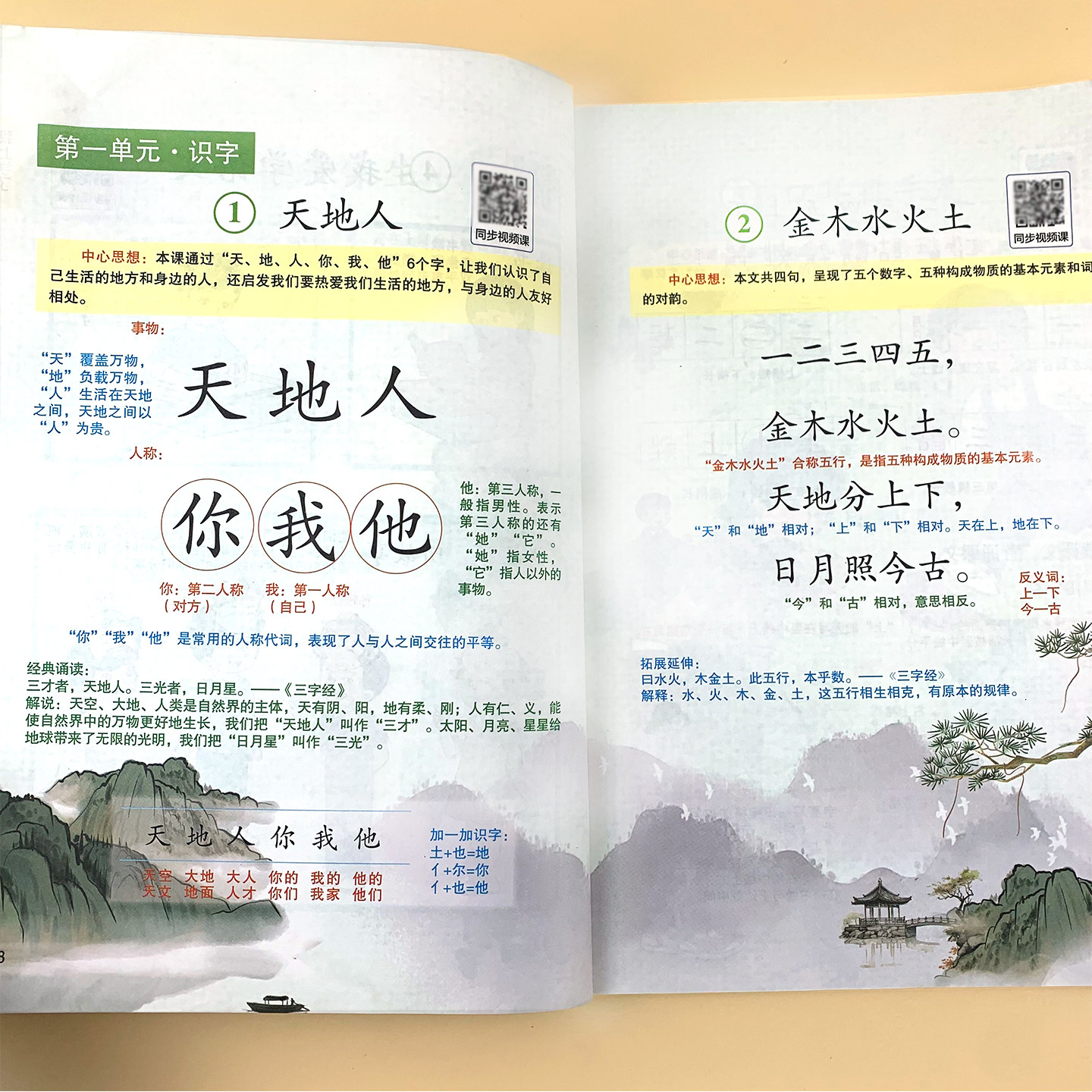 一年级上册语文课堂笔记人教部编版2026秋季新版小学生数学课本教材同步练习册试卷讲解资料预复习全解黄冈随堂笔记1年级上语文书