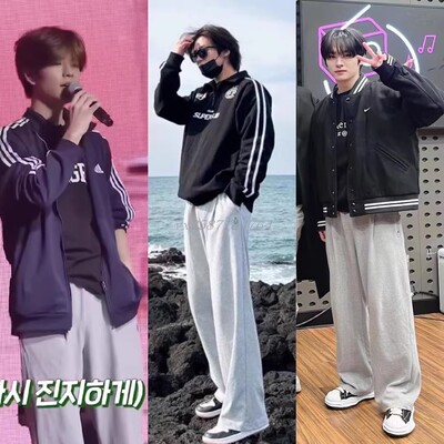 全圆佑金昇玟梁祯元同款GAKKAI UNIONS企鹅休闲运动裤子街舞男女