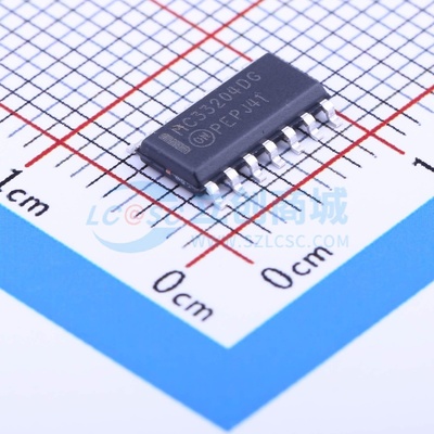 运算放大器 MC33204DR2G SOIC-14 onsemi(安森美) 电子元器件配单