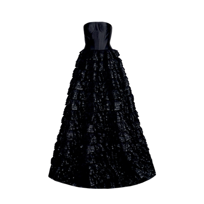 巴赫的序章俏云曦高定立裁晚礼服