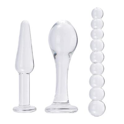 A glass-made anus used as a masturbation toy