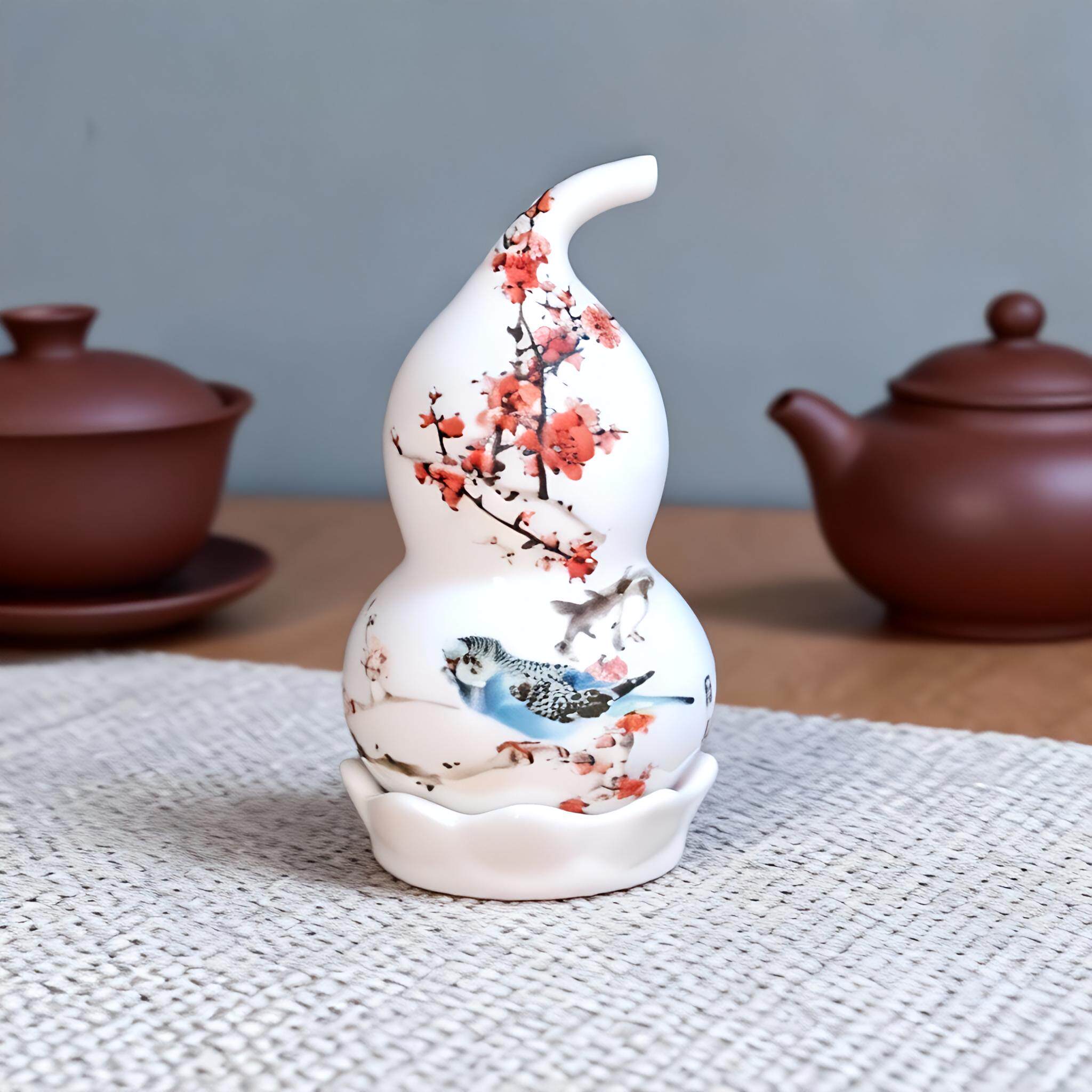 陶瓷牙签盒牙签桶骨瓷复古中式餐厅家用收纳可爱牙签筒装饰摆件