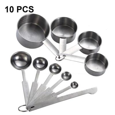 Measuring Cups Premium Stackable Kitchen Spoon Set Stainless