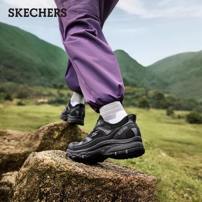 Skechers斯凯奇闪穿户外鞋男2025秋新款休闲运动鞋工装鞋237753C
