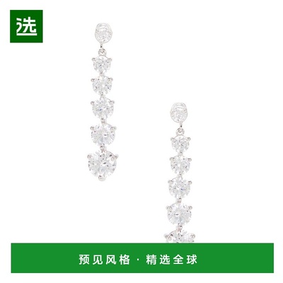 1h可退 香港直邮Shashi  渐变网球耳环 SHE2125 metal金属色 舒适