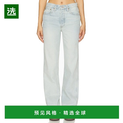 1h可退 香港直邮redone 女士 90s 高腰宽松款牛仔裤 14103W90HRLO