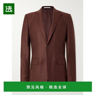 1h可退 香港直邮Gabriela Hearst 男士 Irving 羊毛羊绒混纺法兰