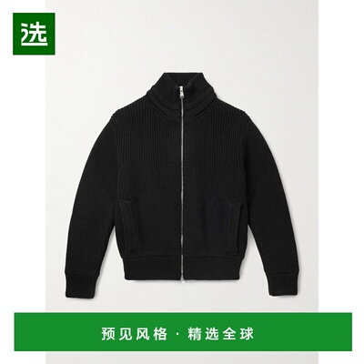 香港直邮1h可退 VALSTAR 男士 羊毛拉链毛衣 407AM007 black黑色