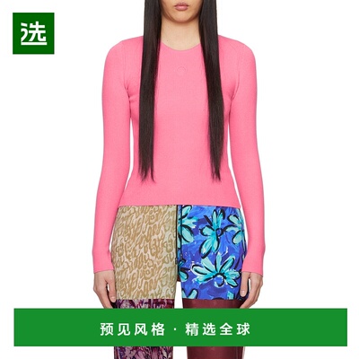 香港直邮Marine Serre 长袖罗纹针织衫 WTK014