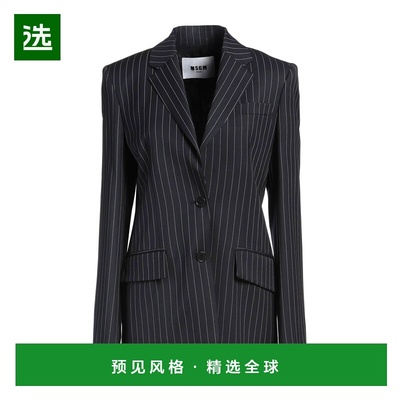 1h可退 香港直邮Msgm 女士 西装外套 black黑色 舒适时尚