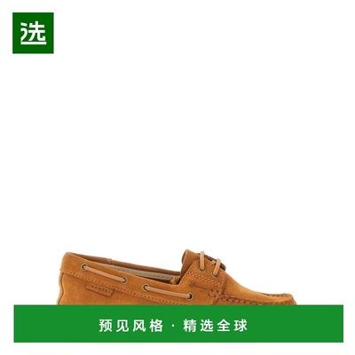 香港直邮MANEBI 女士凉鞋 R39KKCUERO SS2025 棕色 系带乐福鞋