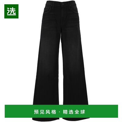 香港直邮MOTHER 女士牛仔裤 107981646BKG SS2025 黑色 腰带环牛