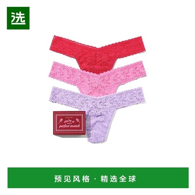 1h可退 香港直邮HANKY PANKY 汉基帕基 女士 Matchbook 标志蕾丝(