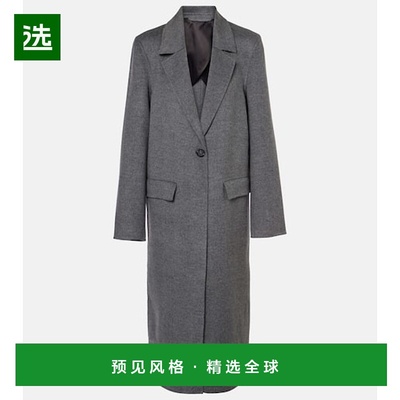 1h可退 香港直邮TOTÊME 女士 doublé 经典款羊毛大衣 grey灰色