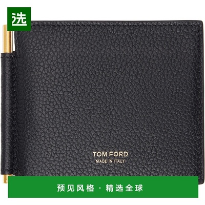 1h可退 香港直邮Tom Ford 汤姆·福特 男士 黑色 Grained Leather