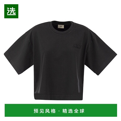 1h可退 香港直邮AUTRY 女士 宽松款带LogoT恤 TSPW11OK black黑色