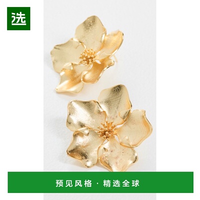 1h可退 香港直邮Shashi 女士 Iys 耳环 metal金属色 舒适时尚