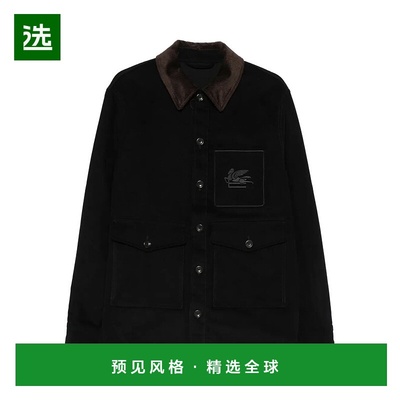 1h可退 香港直邮Etro 艾特罗 男士 PEGASO 工装棉质刺绣夹克 MRBA