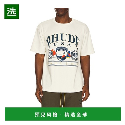 1h可退 香港直邮Rhude 男士 USA Icon 航海T恤 RHPS26TT10012